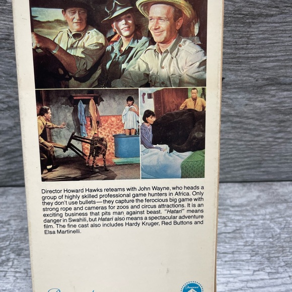 Paramount home video | Media | Hatari Vhs 961 Color Double Vhs Boxed Set John Wayne | Poshmark